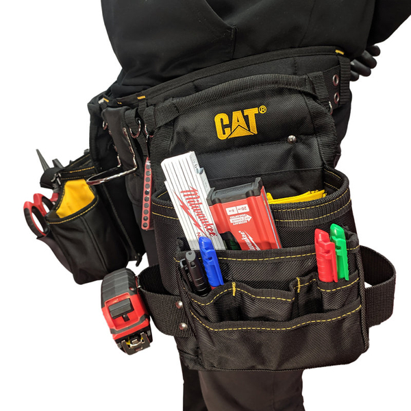 Zestaw dla ELEKTRYKA Milwaukee + Pas narzędziowy 29 kieszeni CAT 980572 ...